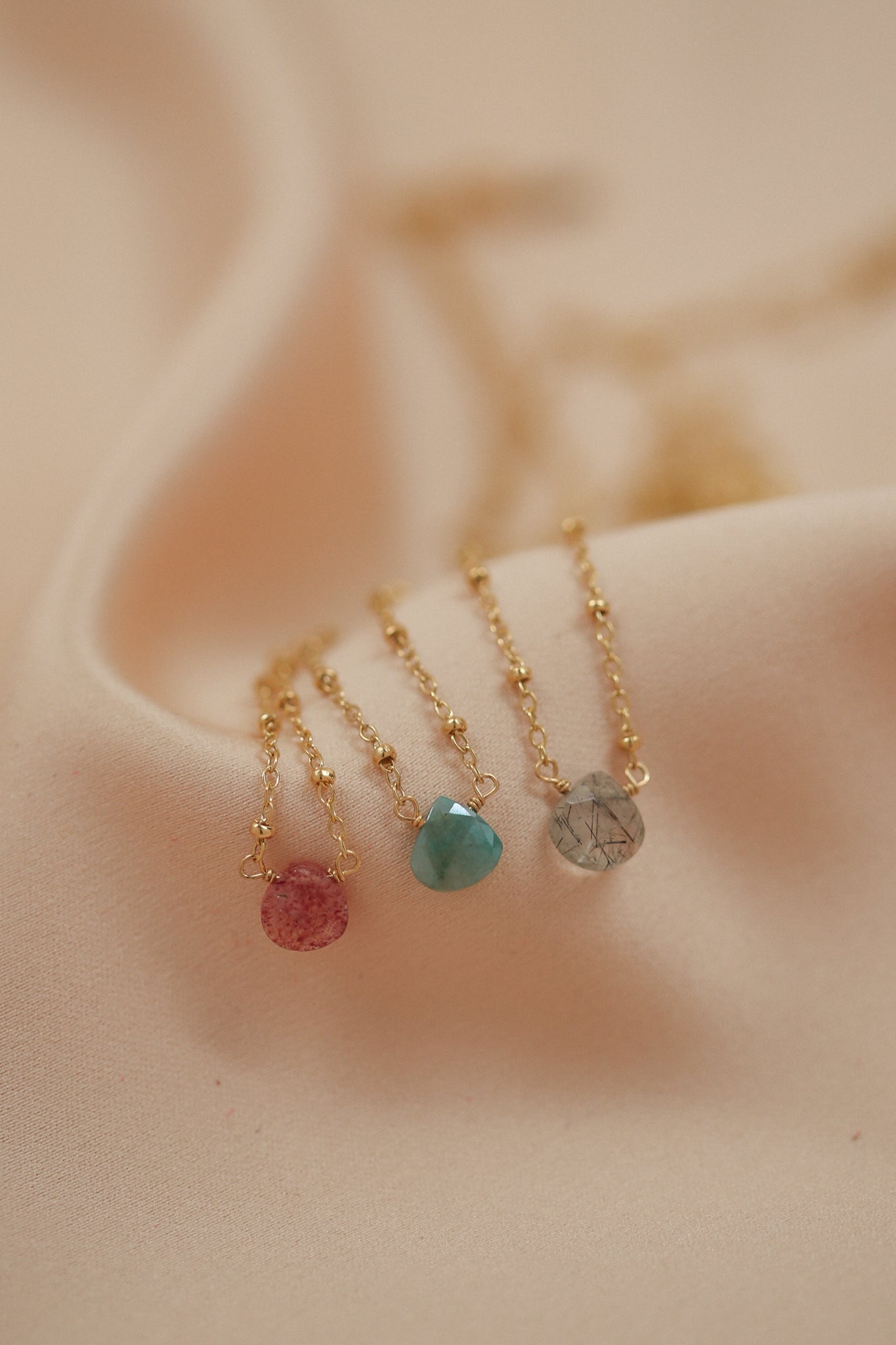 gem drop necklace – Kei Jewelry